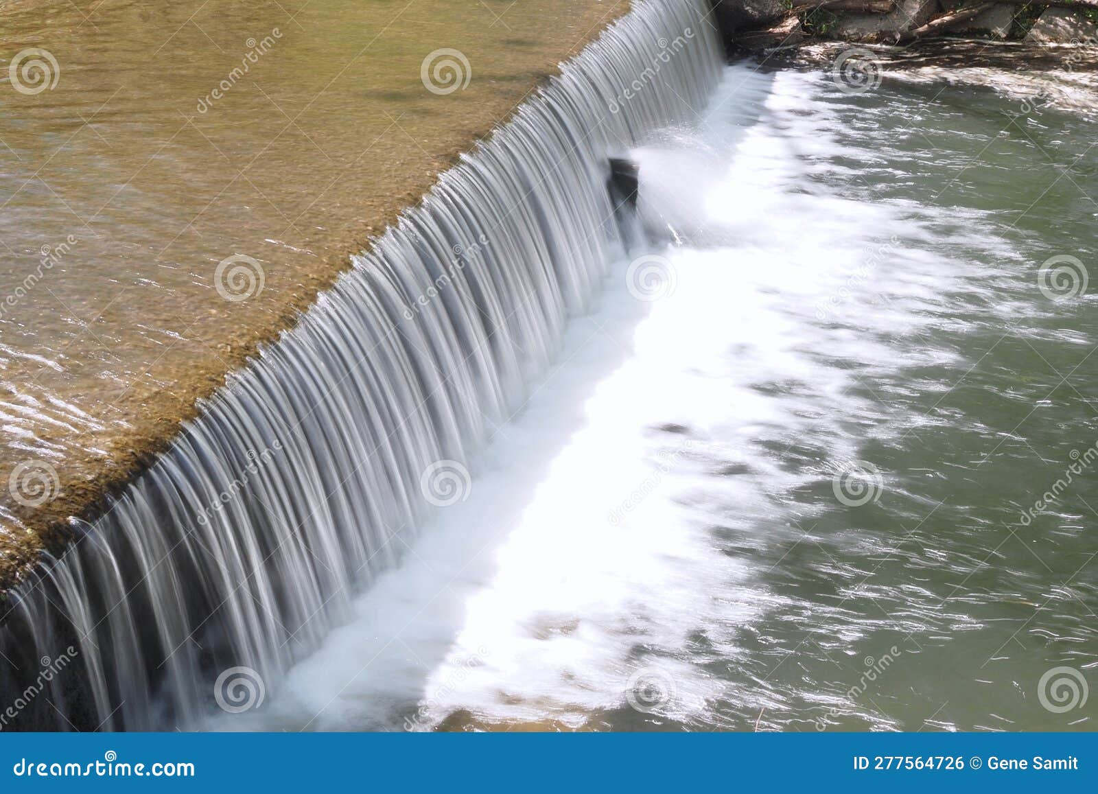 The Water from the Stream is Moving Along. Stock Photo - Image of ...