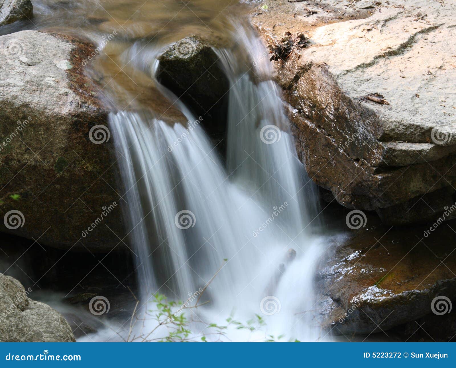Water Stream and rock stock photo. Image of rock, stone - 5223272