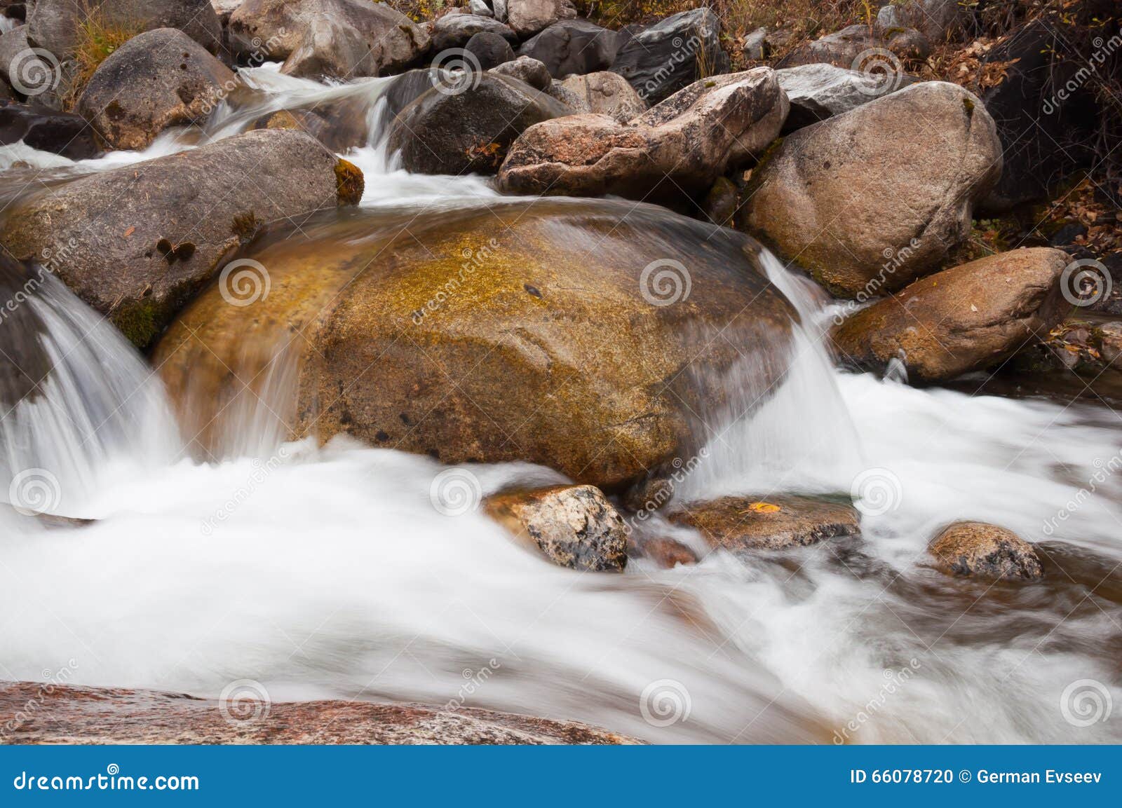 Water Stream Running Over Rocks Stock Photo - Image of stone, flowing ...