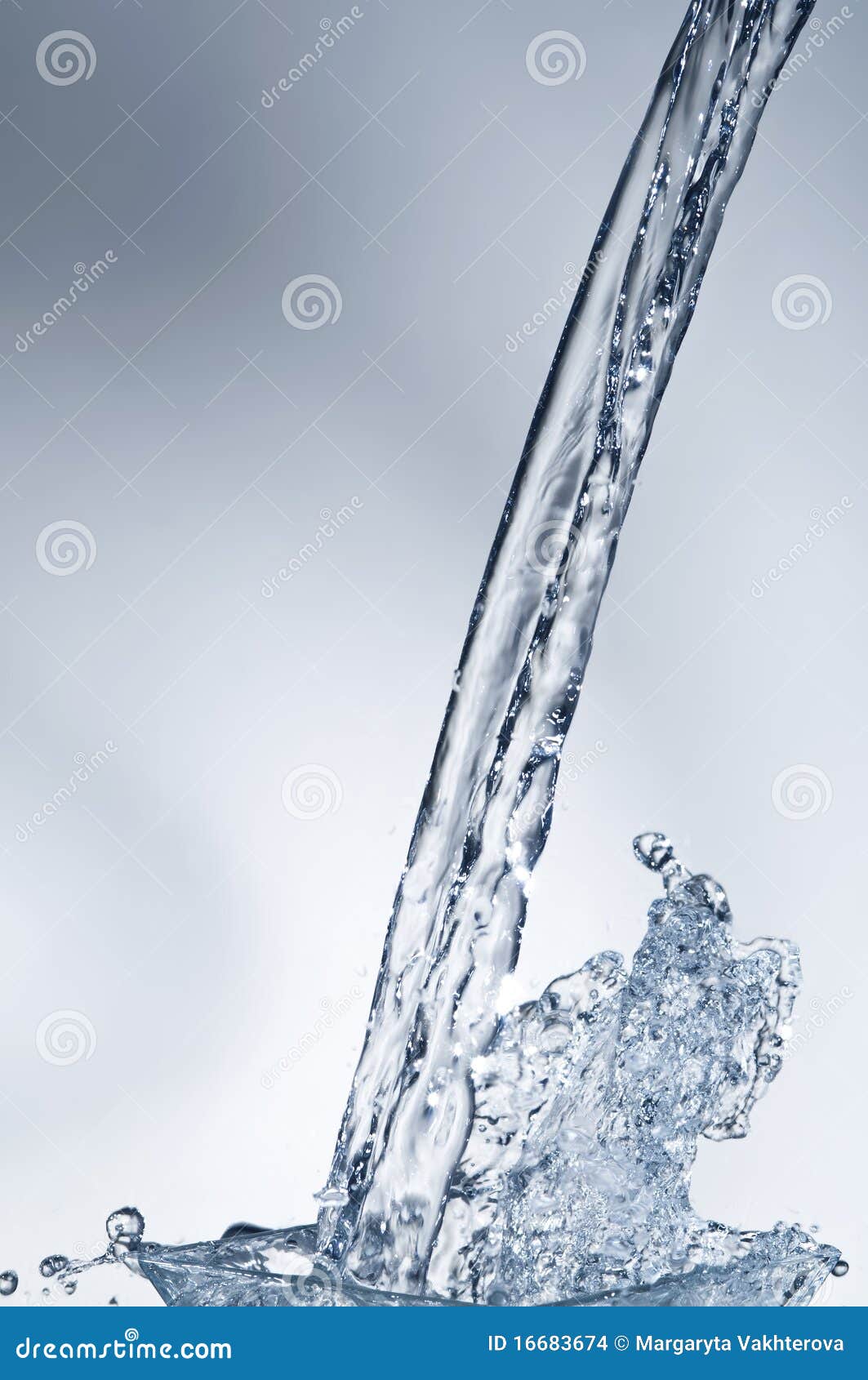 Water Stream with Splash on Blue Stock Photo - Image of bright ... Water Stream with Splash on Blue Stock Photo - Image of bright ...