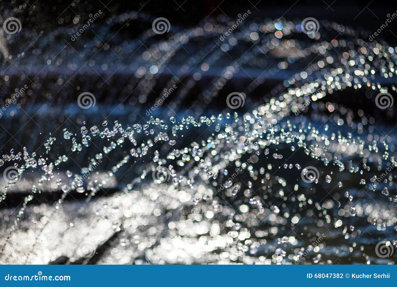 Water Stream Splashing on Ground Stock Photo - Image of park, drop ...