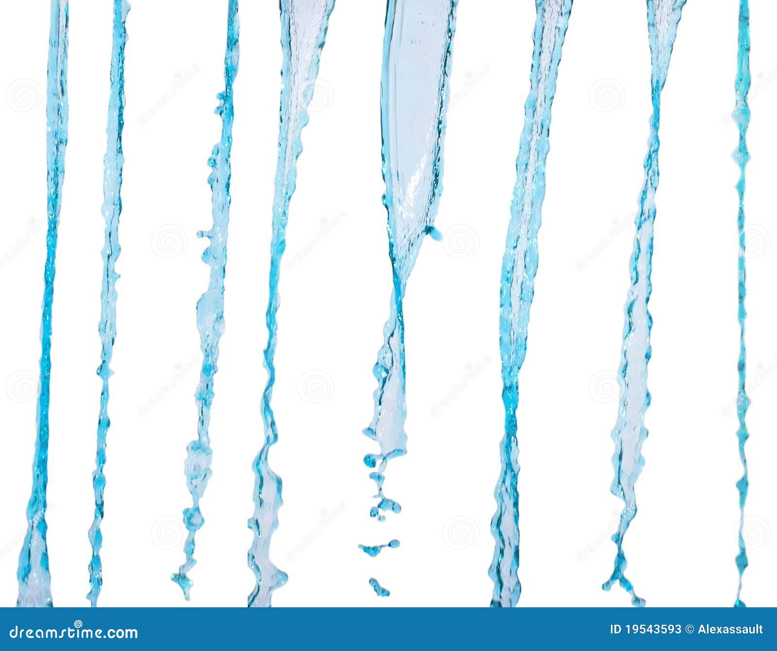 Water Stream Flowing On Mountain Rock Structures Stock Image ...