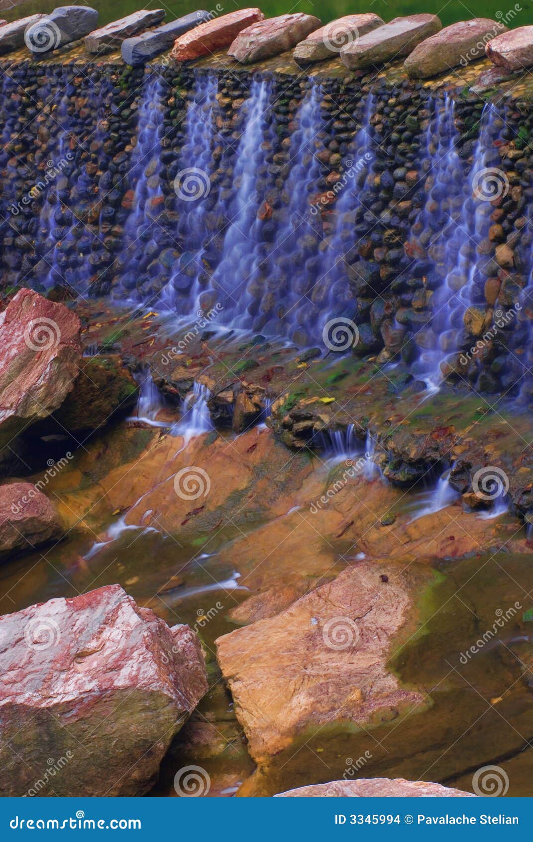 Water streams flowing stock photo. Image of boulders, stone - 3345994