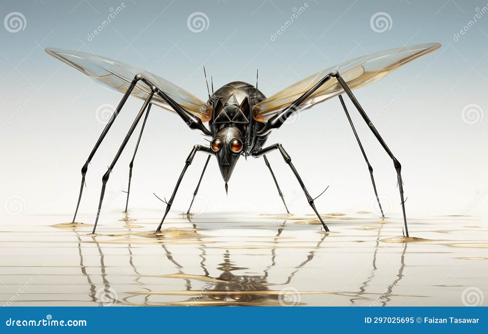 Water Strider on a See-through Background -Generative Ai Stock ...
