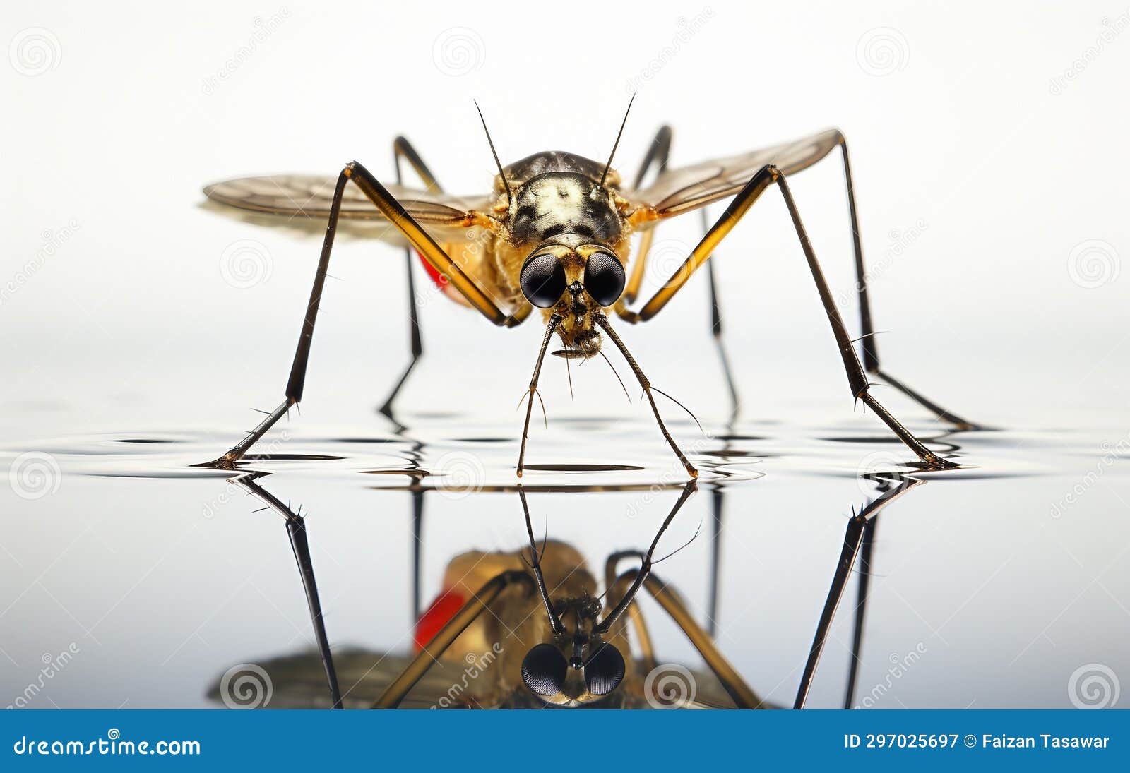 Water Strider with Transparent Backdrop -Generative Ai Stock ...