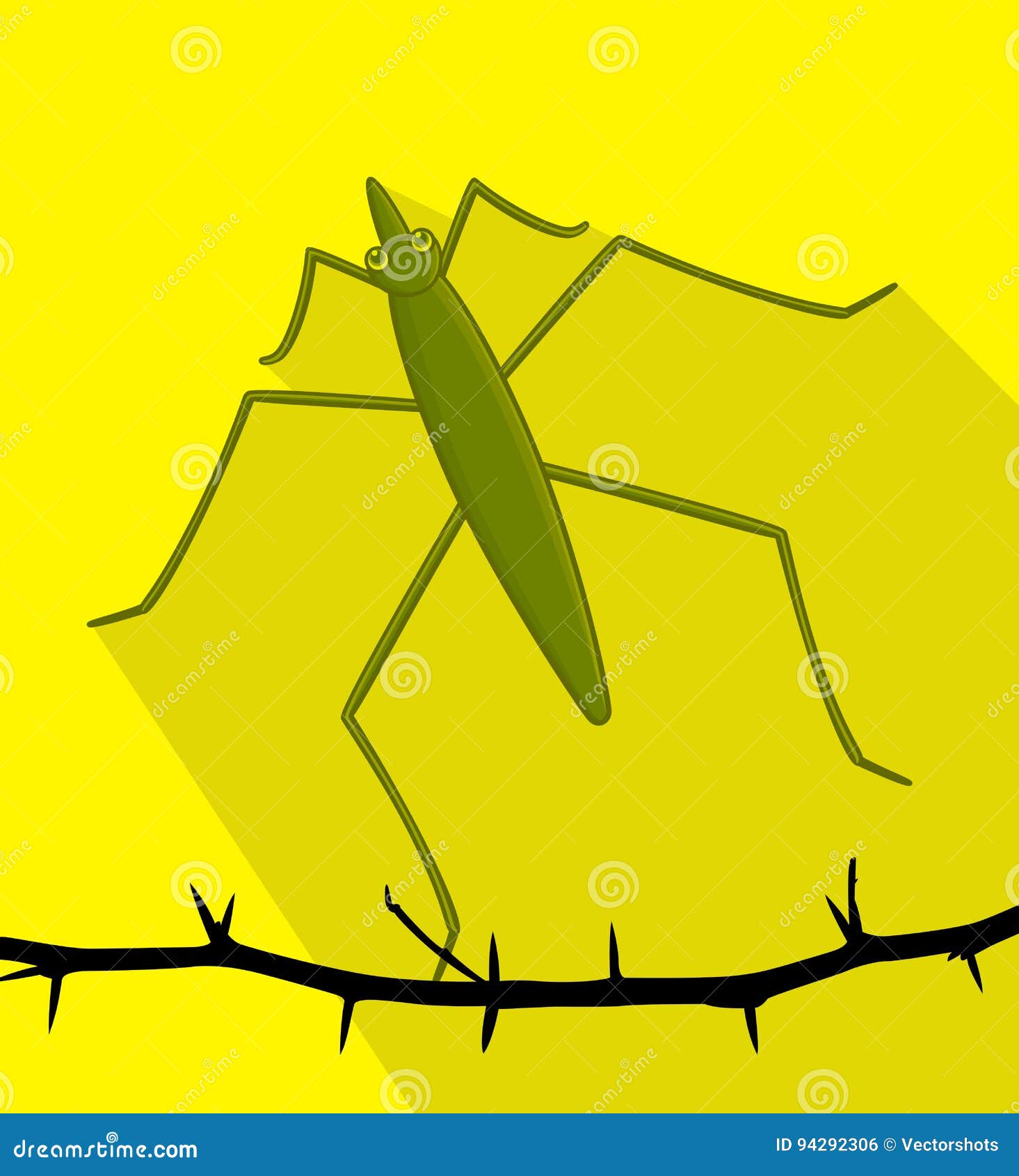 Water Strider In Various Poses. Vector Coloring Book With Color ...