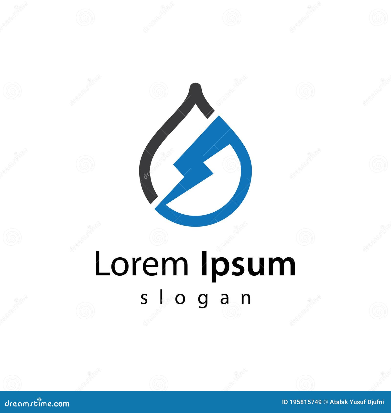 Water strom logo design stock vector. Illustration of modern - 195815749