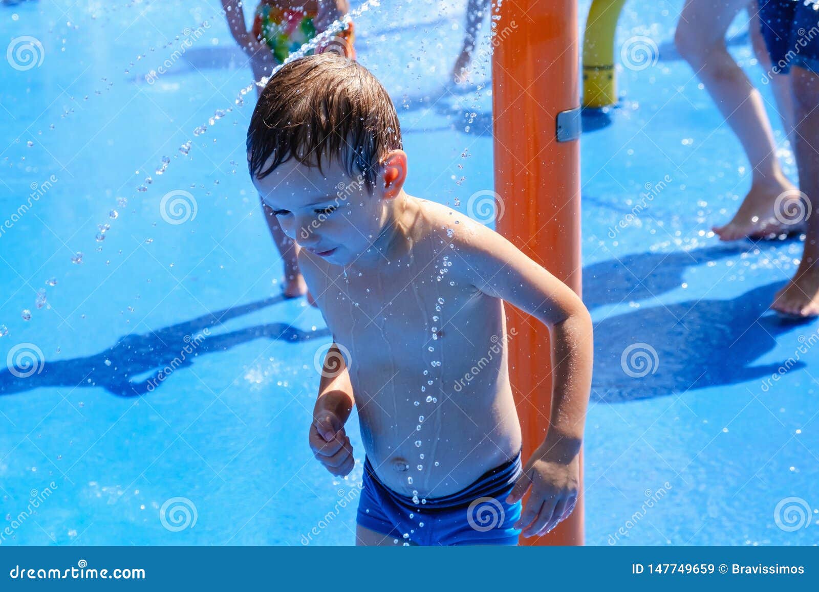 Water Summer Child Fun Fountain, Joy Stock Image - Image of activity ...