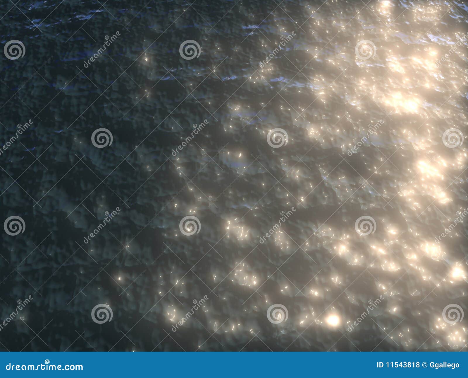 Water sunset refraction stock illustration. Illustration of ocean ...