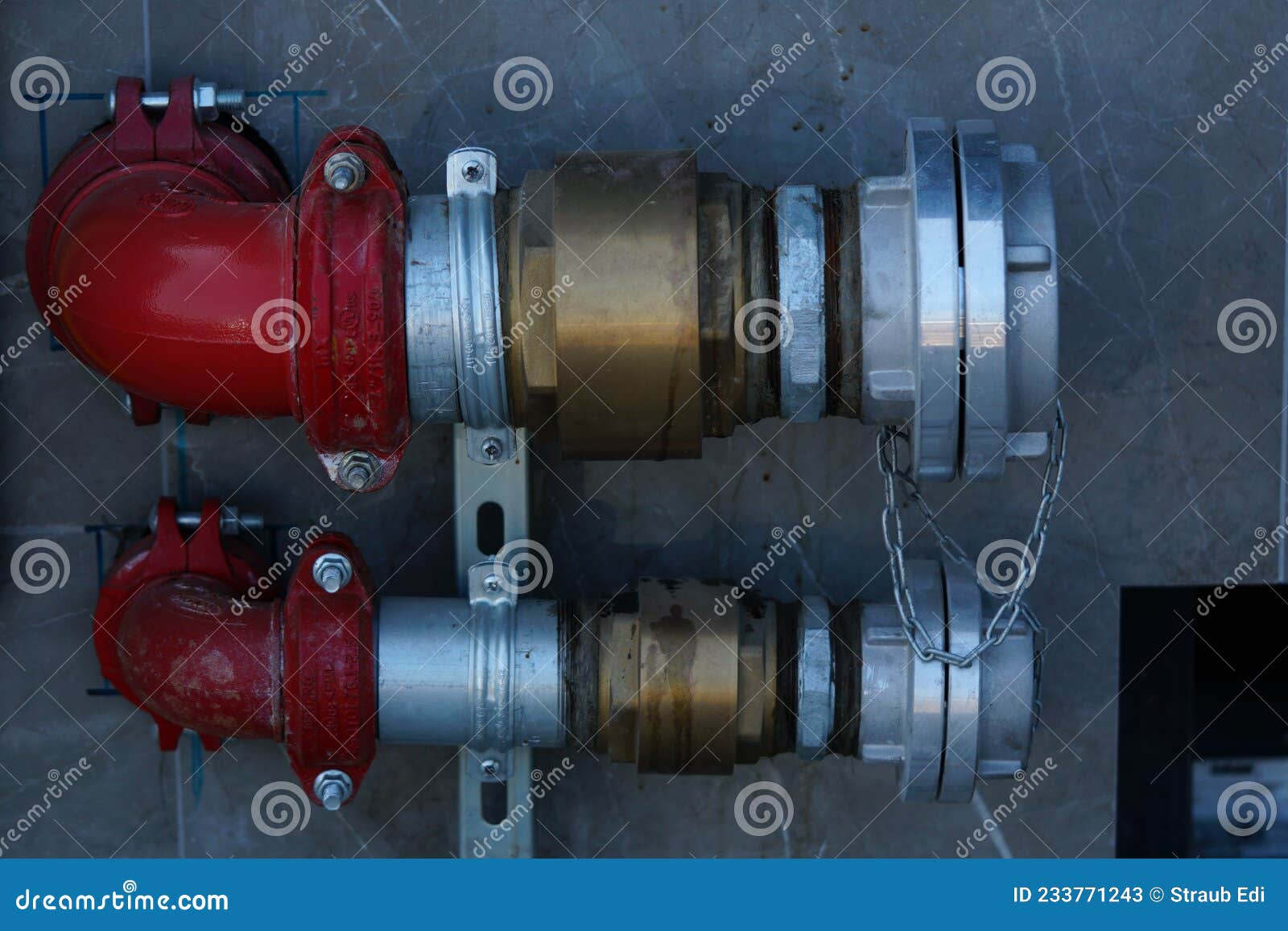 Water Supply Source for Firefighters Stock Image - Image of room ...