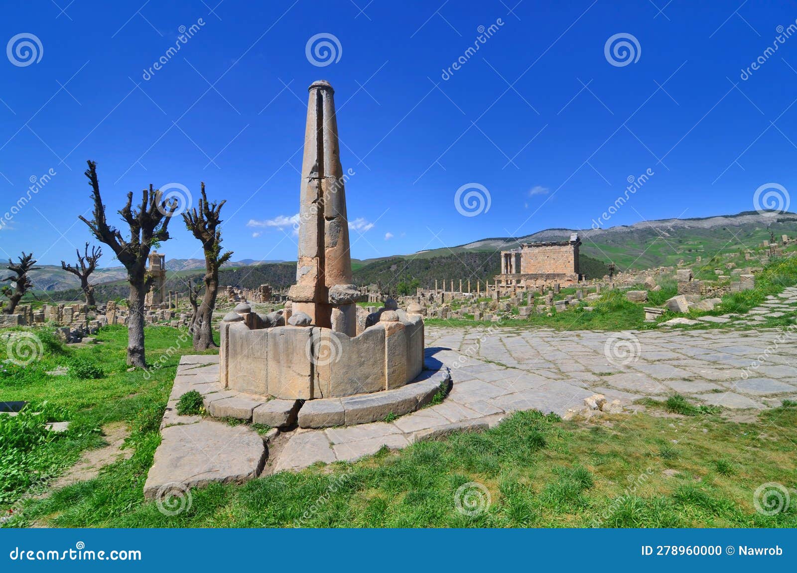 Roman city of Cuicul editorial image. Image of maghreb - 278960000