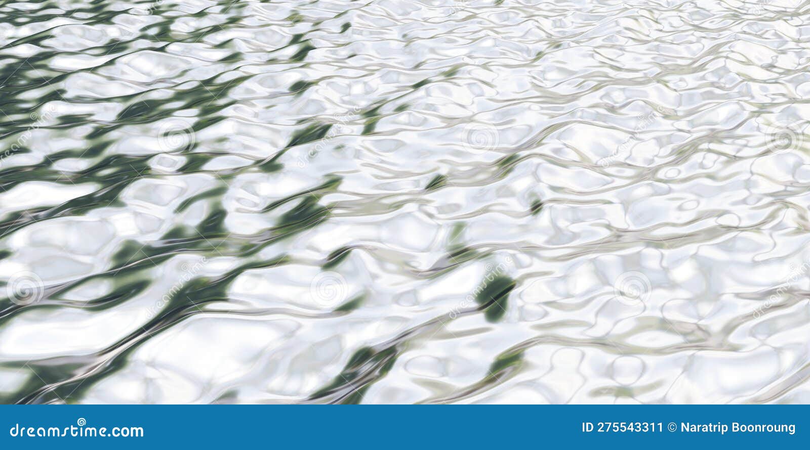 Water Surface Above Water Surface Ripples Reflected Sunlight 3D ...
