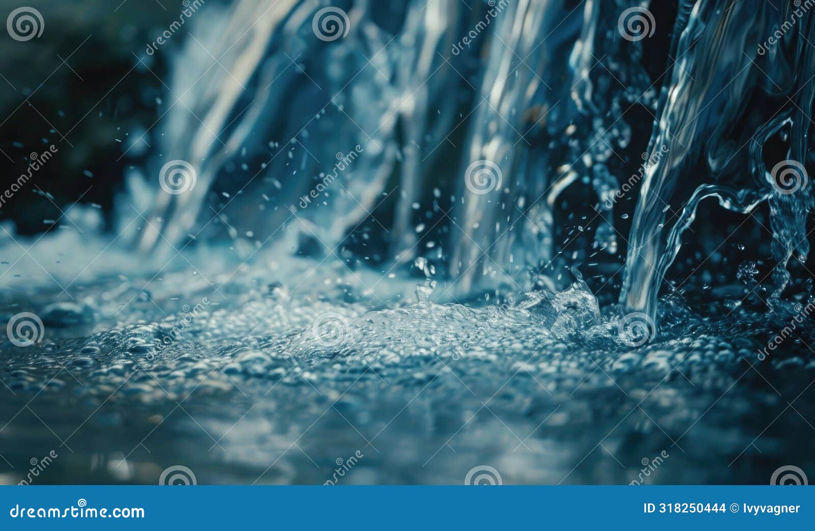 Water Surface Casting Intricate Caustic Patterns Stock Illustration ...