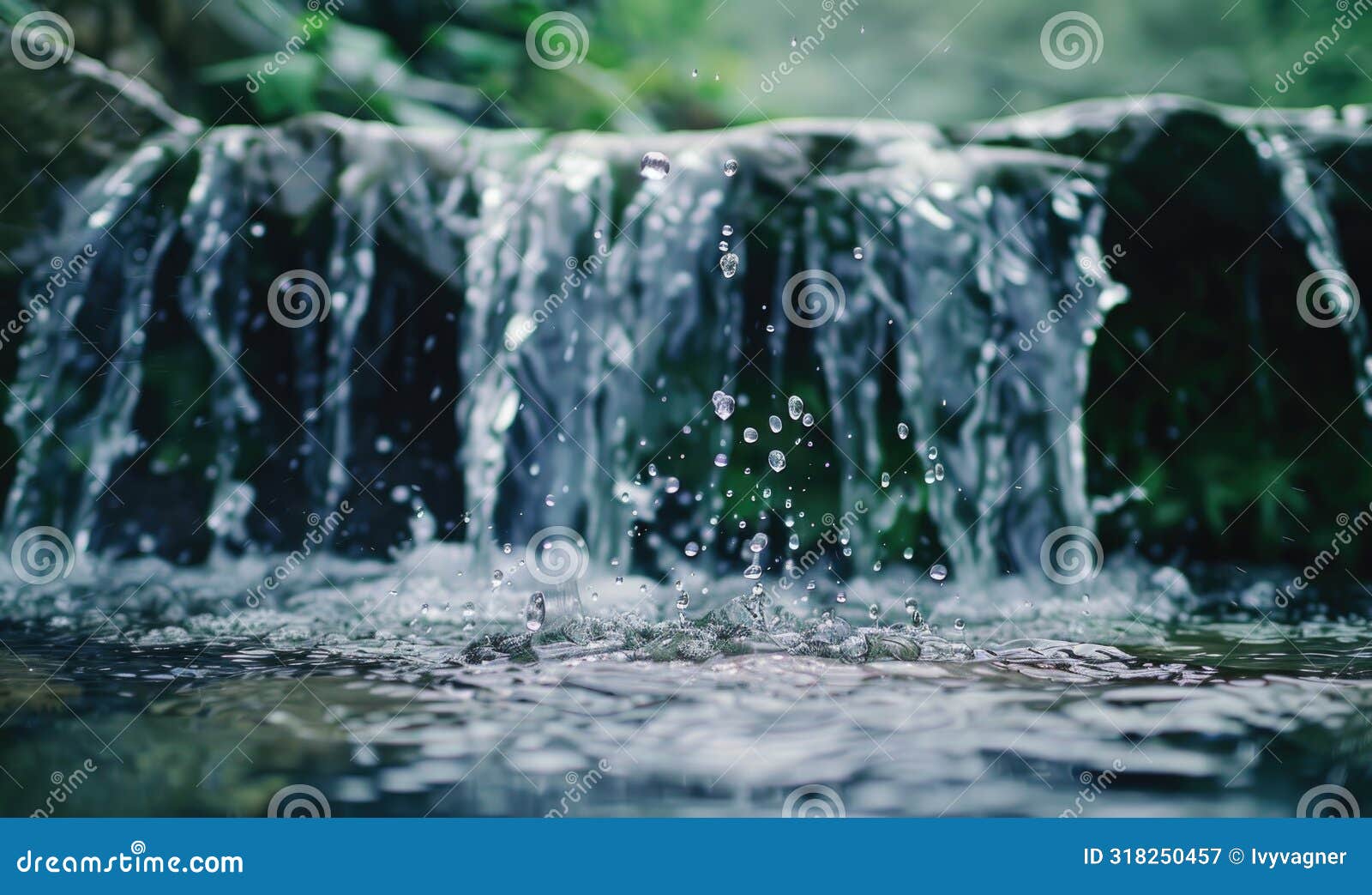 Water Surface Casting Intricate Caustic Patterns Stock Illustration ...