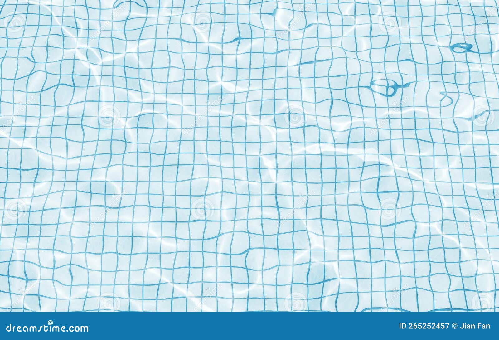 Water Surface with Caustic Phenomenon, 3d Rendering Stock Illustration ...