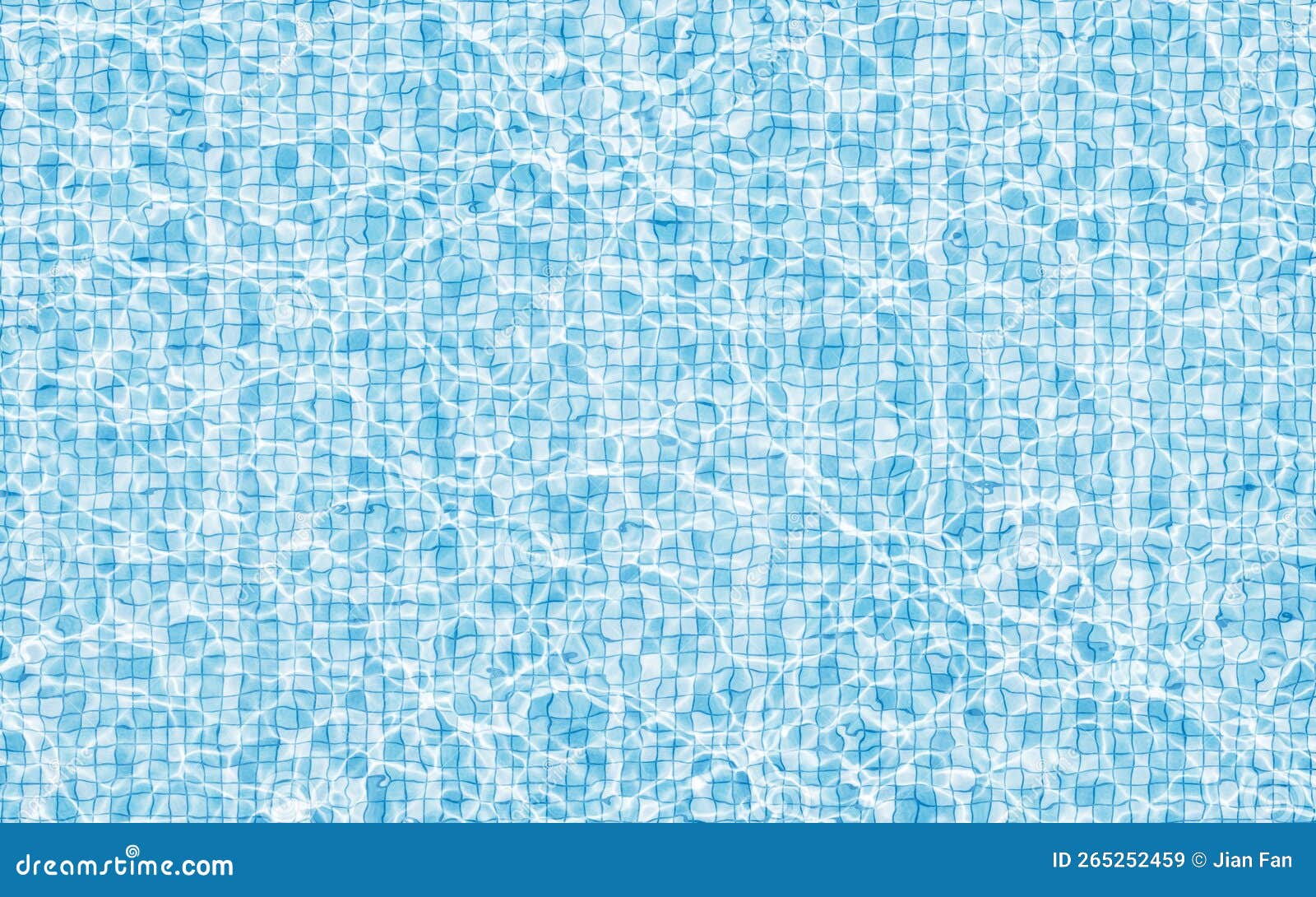 Water Surface with Caustic Phenomenon, 3d Rendering Stock Illustration ...