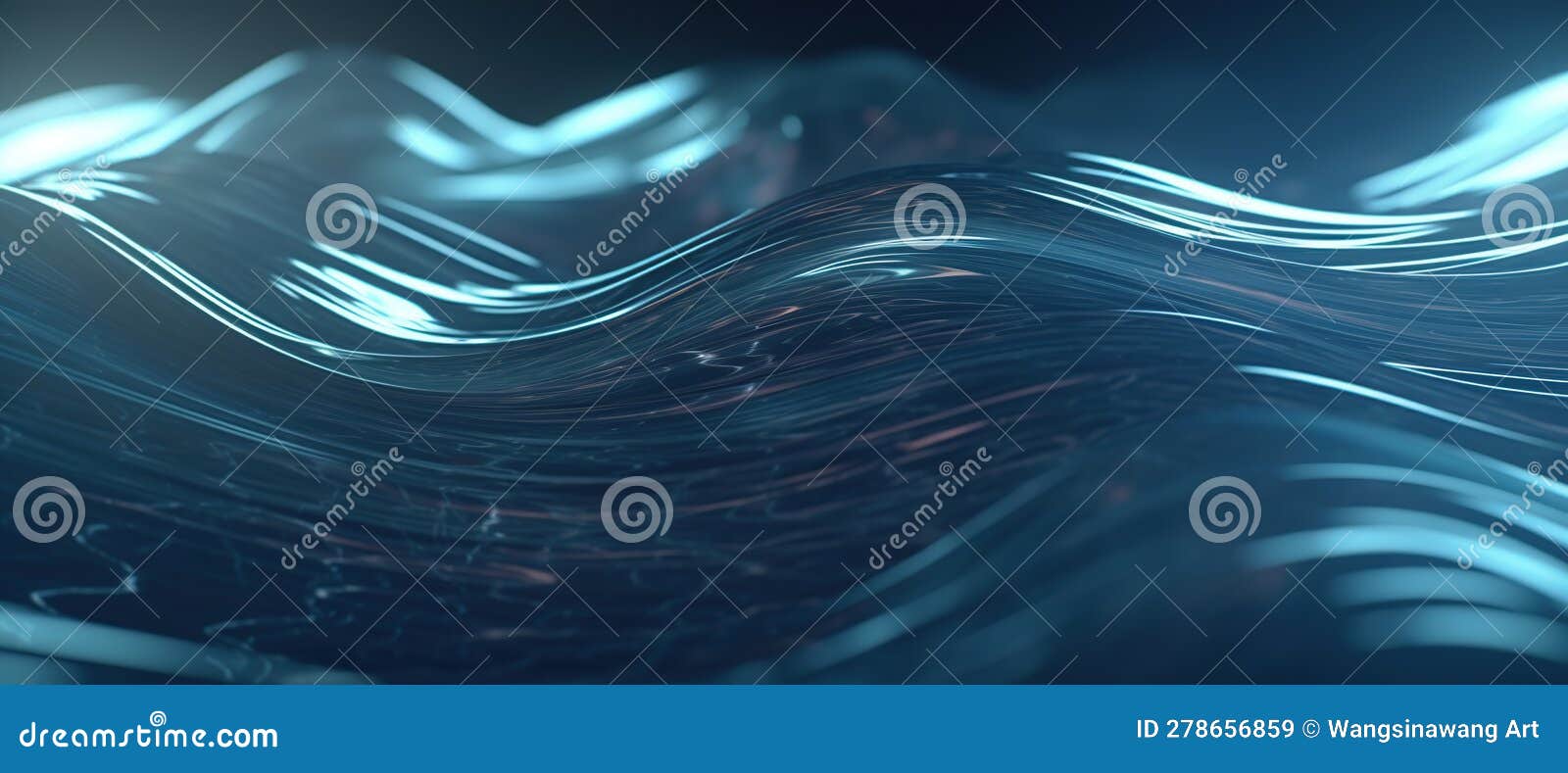 Water Surface with Chaotic Waves Reflections AI Generated Image Stock ...