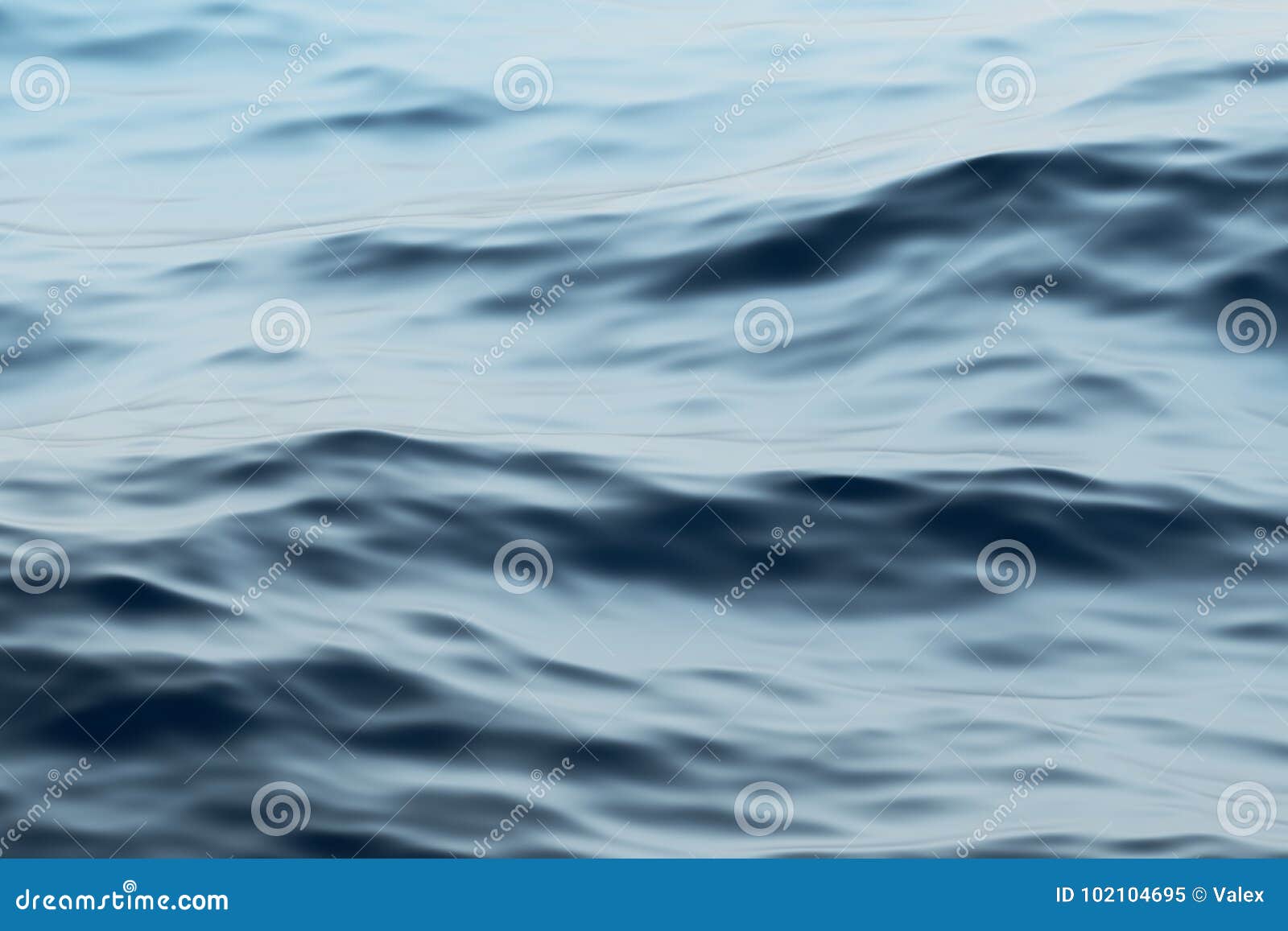 Water Surface. 3D Rendering Stock Illustration - Illustration of nature ...
