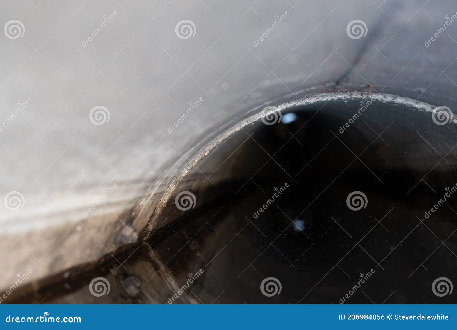 Water Surface Level View from Inside a Concrete Culvert Stock Photo ...