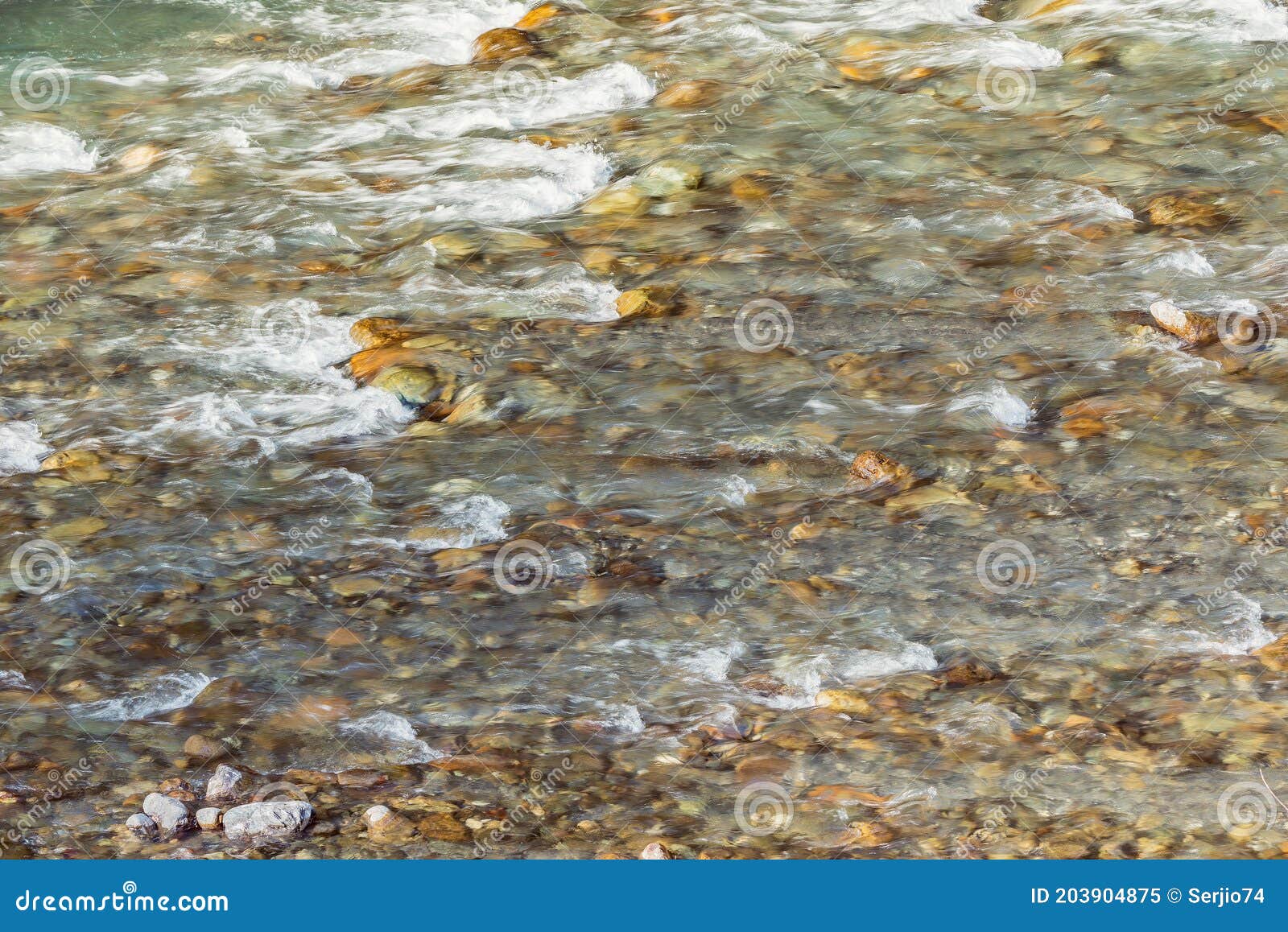 Water Surface of the Mountain River in the Gorge Stock Image - Image of ...