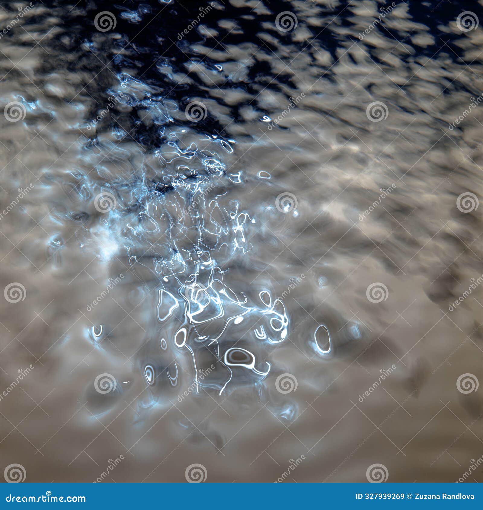 Water Surface with Reflections of Lights. Abstract Background Stock ...
