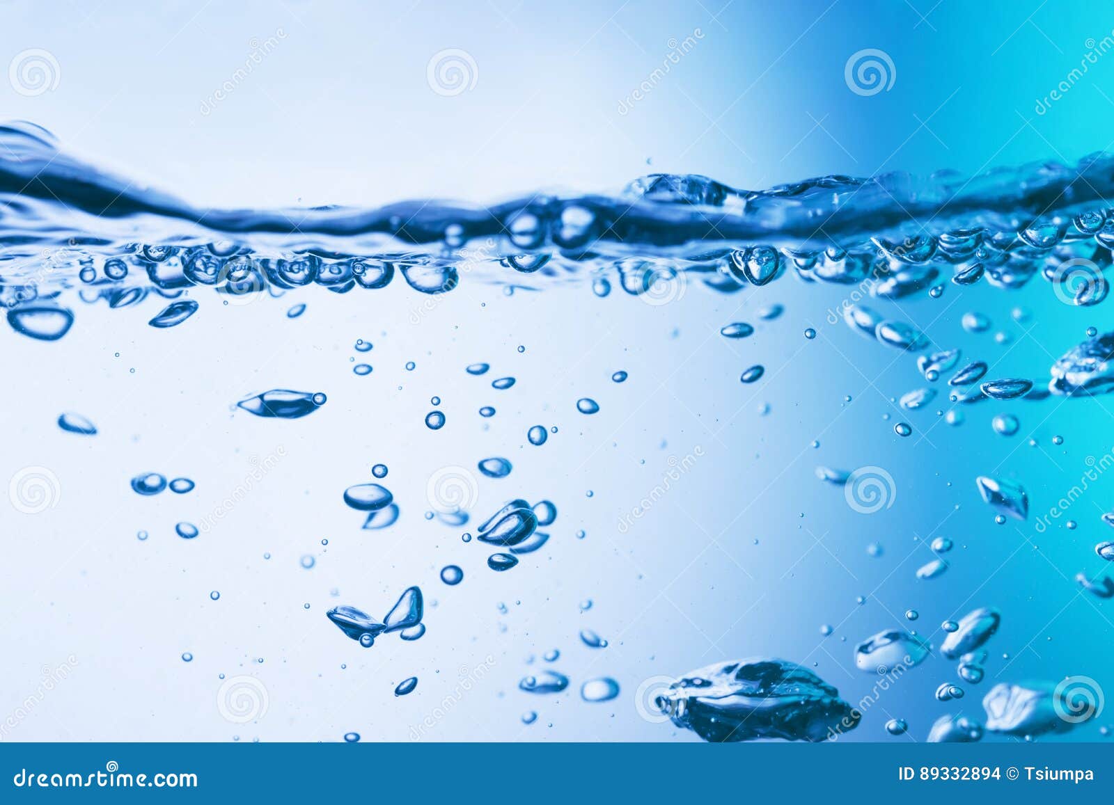 Water Surface with Ripple and Bubble Stock Photo - Image of clean ...