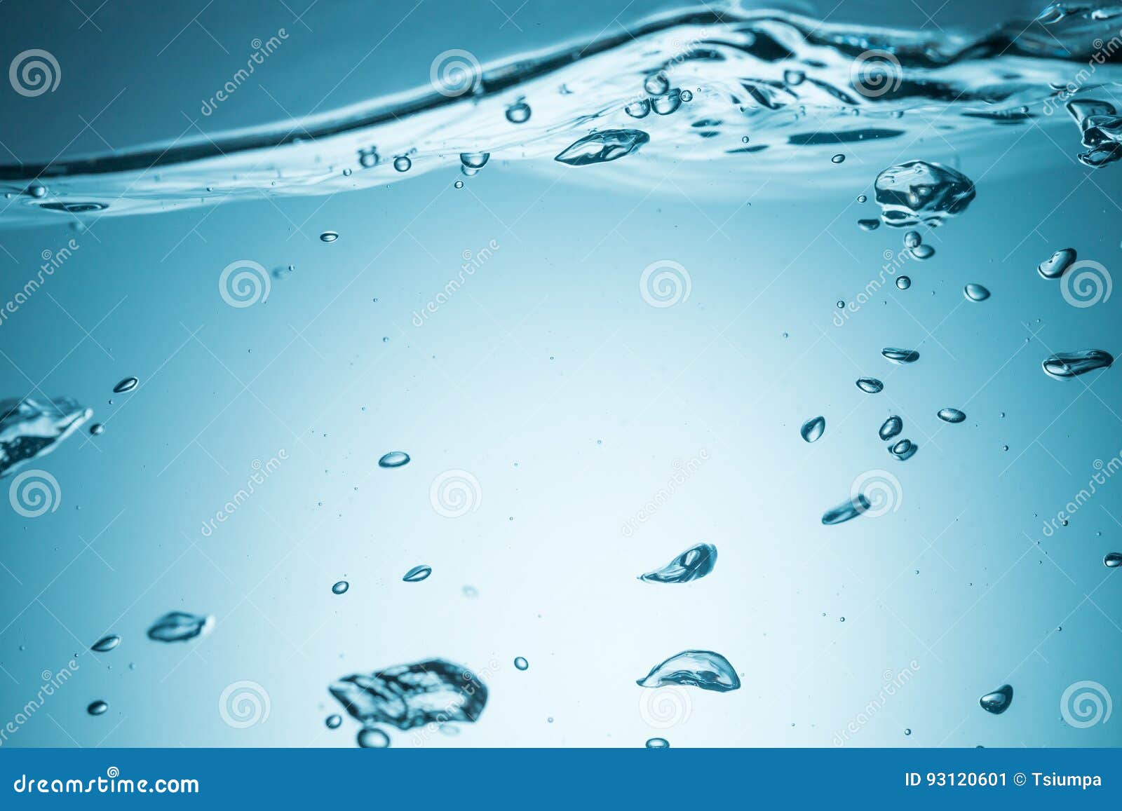 Water Surface with Ripple and Bubble Stock Image - Image of close ...