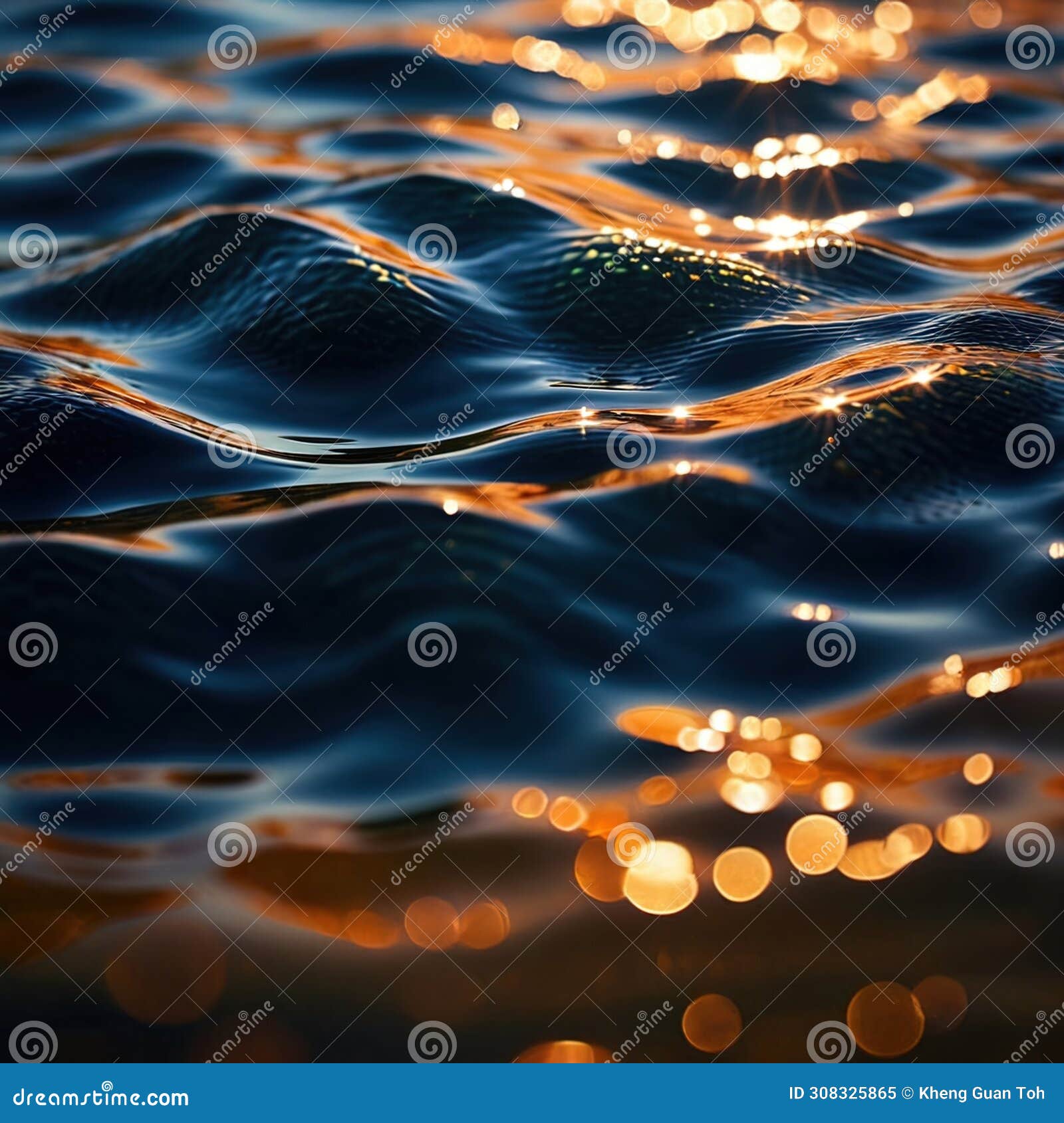 Water Surface Ripple, Liquid Wave Effect on Fresh Outdoor Water Stock ...