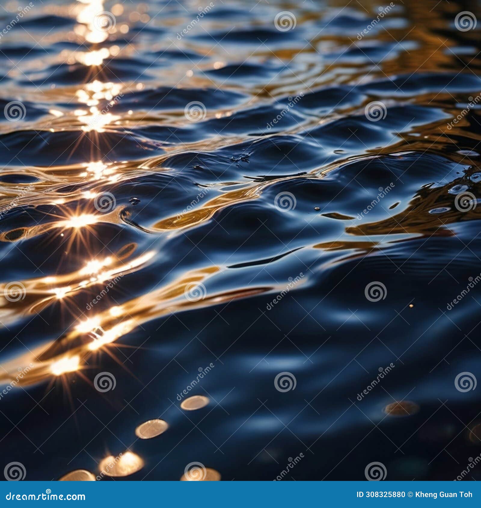 Water Surface Ripple, Liquid Wave Effect on Fresh Outdoor Water Stock ...