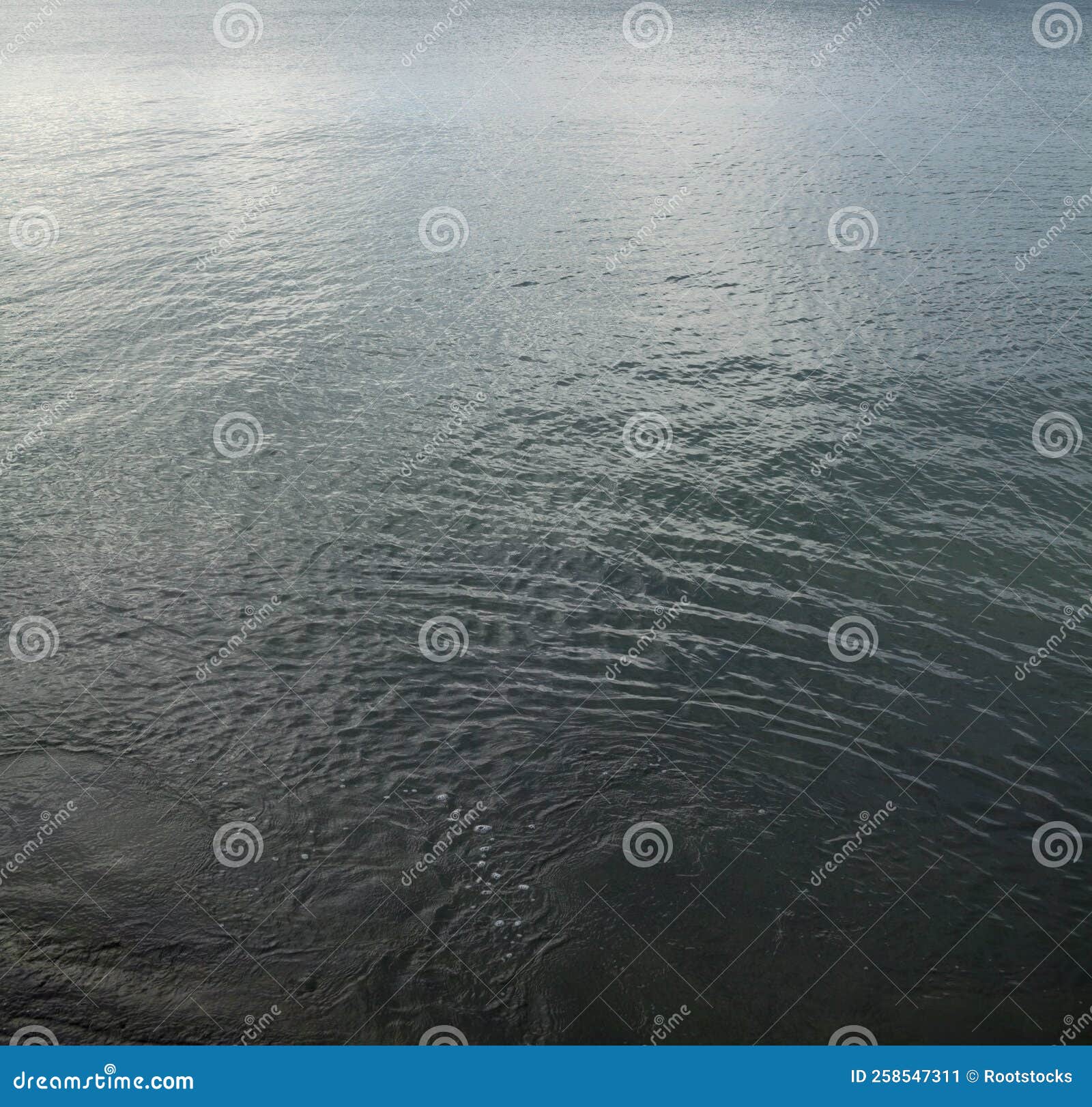 Water surface with ripples stock image. Image of reflection - 258547311