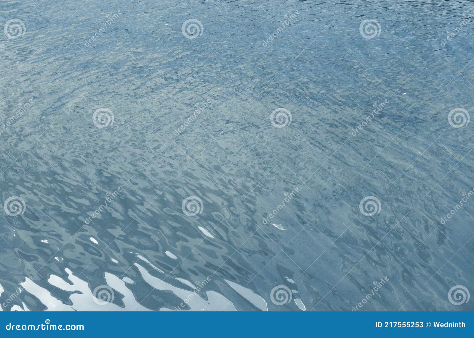 Water Surface with Ripples and Sunlight Reflections Stock Image - Image ...
