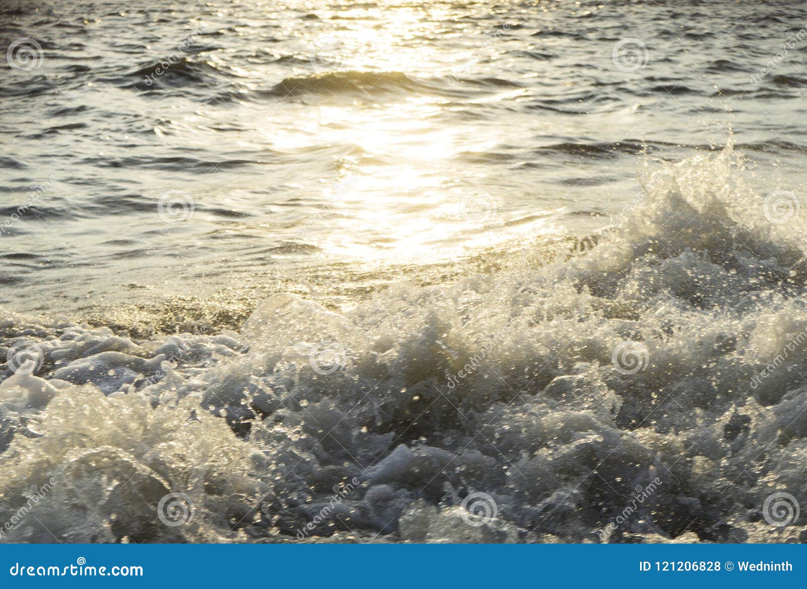 Water Surface with Ripples and Sunlight Reflections Stock Photo - Image ...