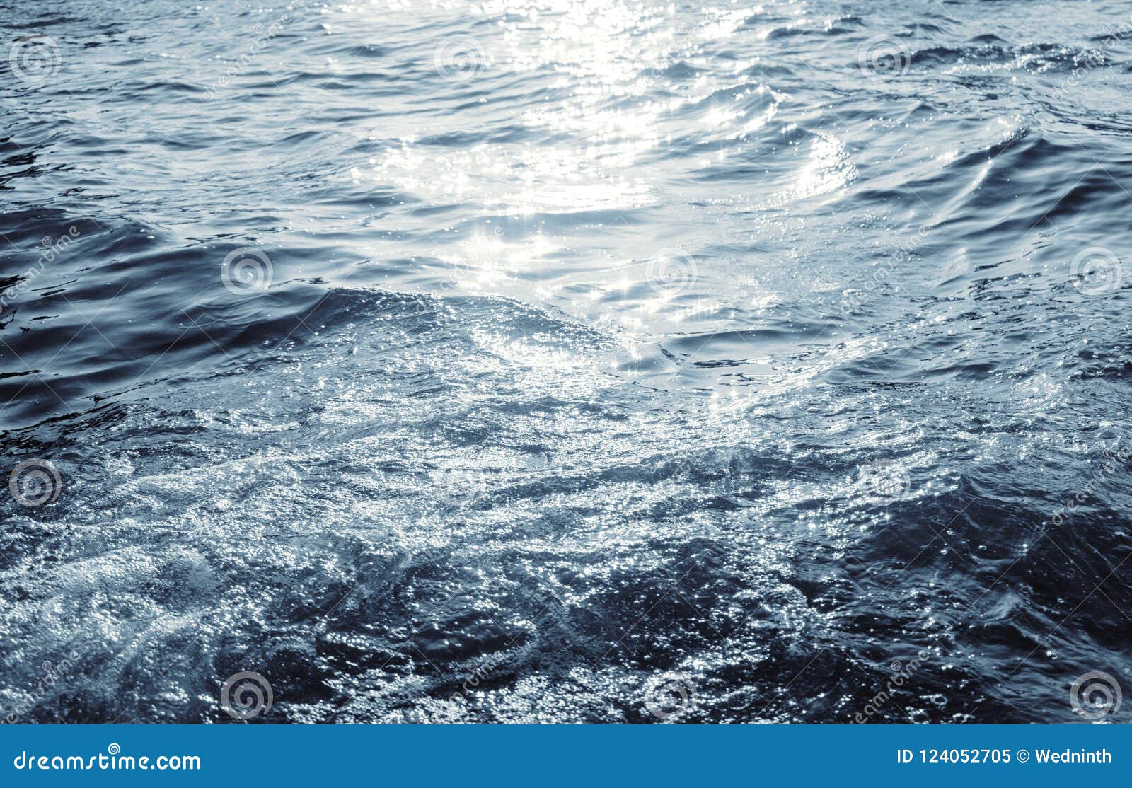 Water Surface with Ripples and Sunlight Reflections Stock Image - Image ...