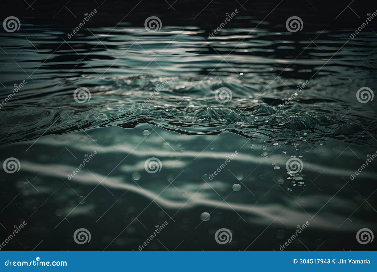 Water Surface with Ripples and Waves. Close Up. Abstract Background ...