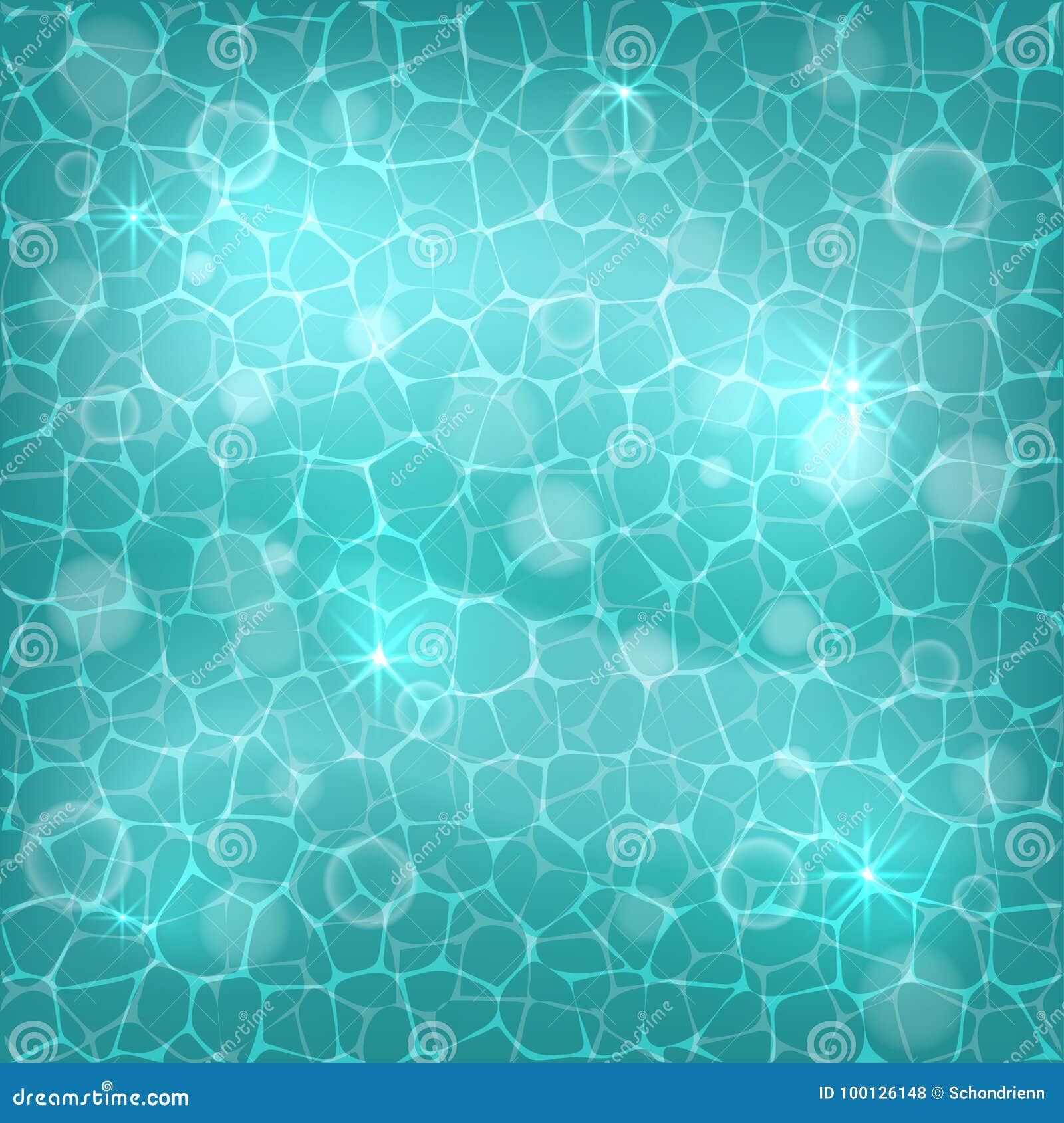 Water Surface with Shiny Reflection and Wave Stock Vector ...