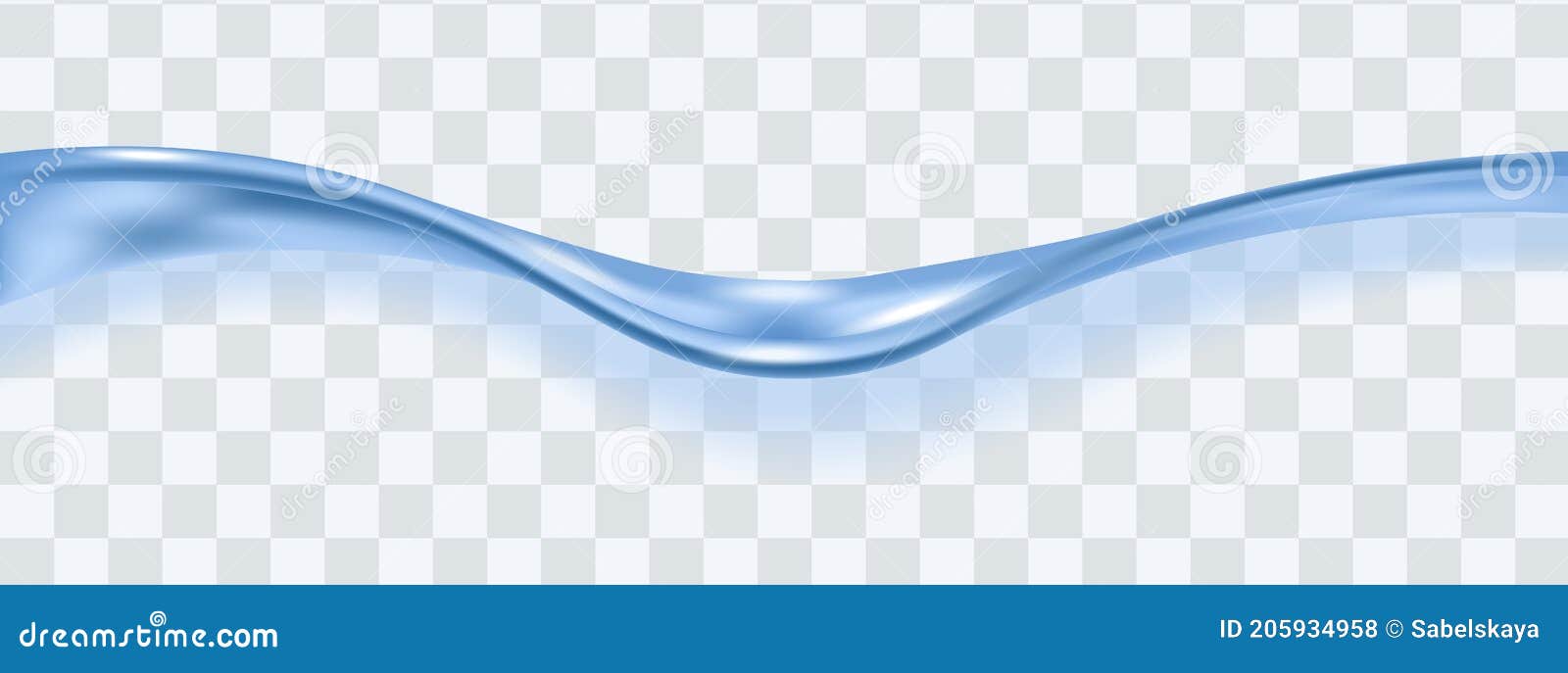 Water Surface Slightly Splashing Realistic Vector Illustration Isolated ...