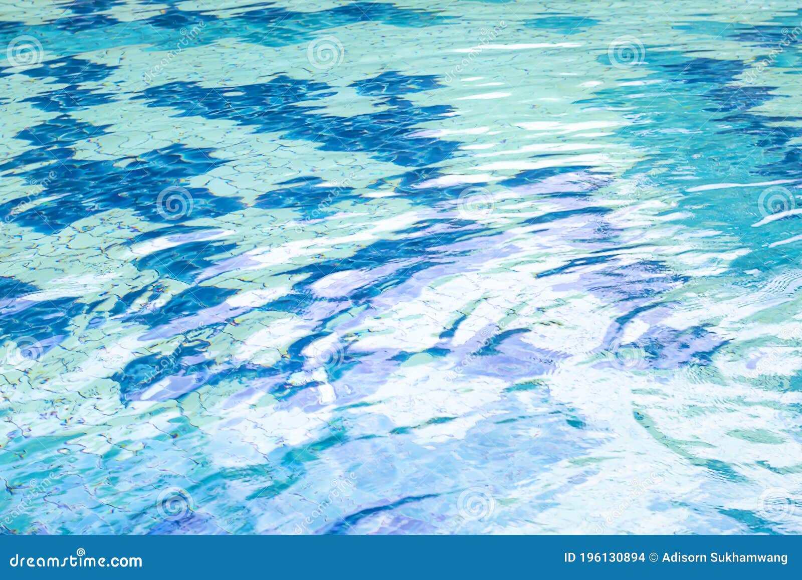 The Water Surface is a Small Wave in the Pool Stock Photo - Image of ...