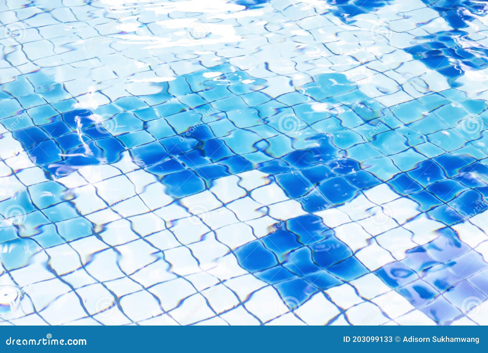 The Water Surface is a Small Wave in the Pool Stock Image - Image of ...