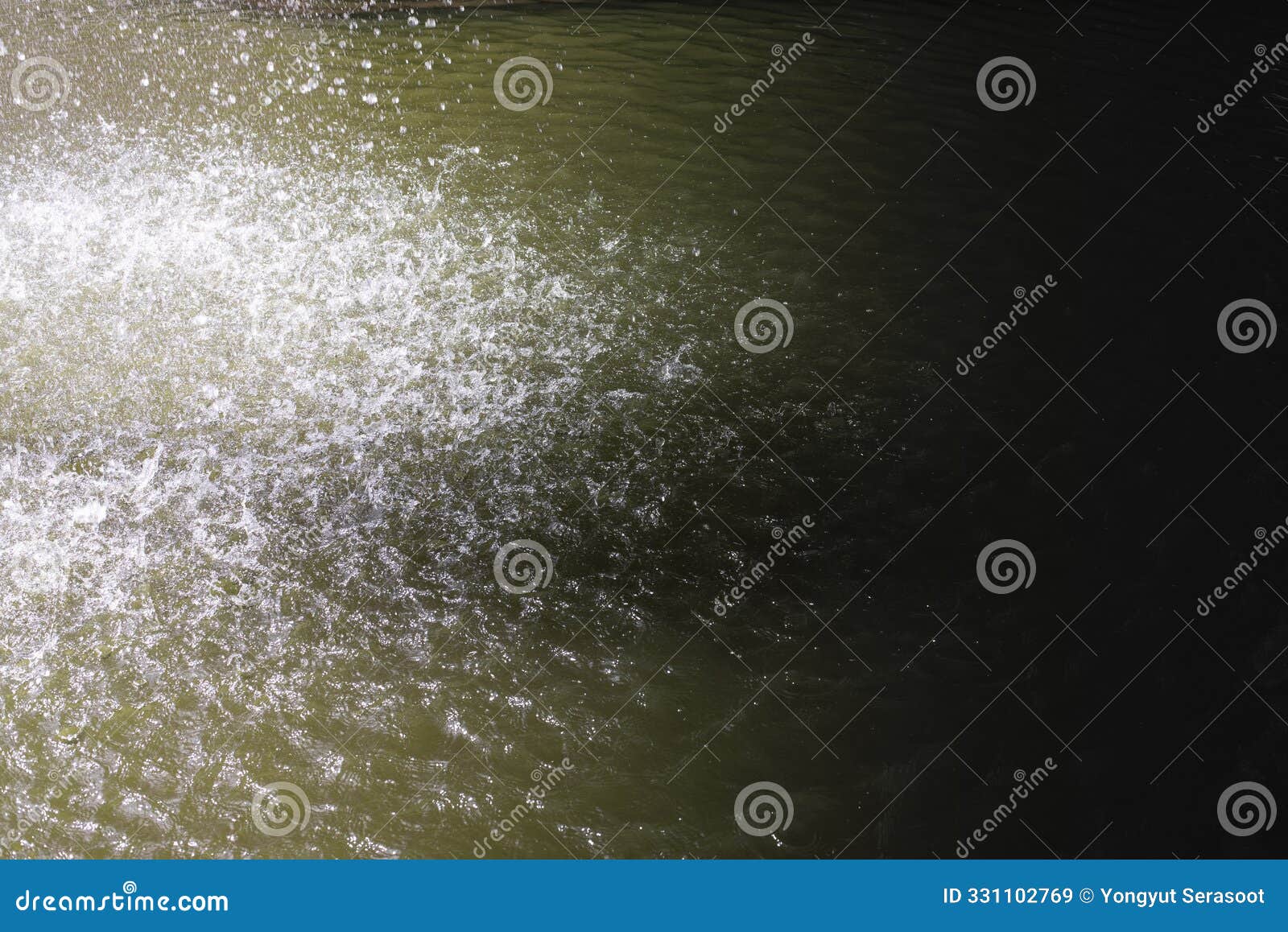 The Water Surface that Splash and Spread and Scatter the Water Droplet ...