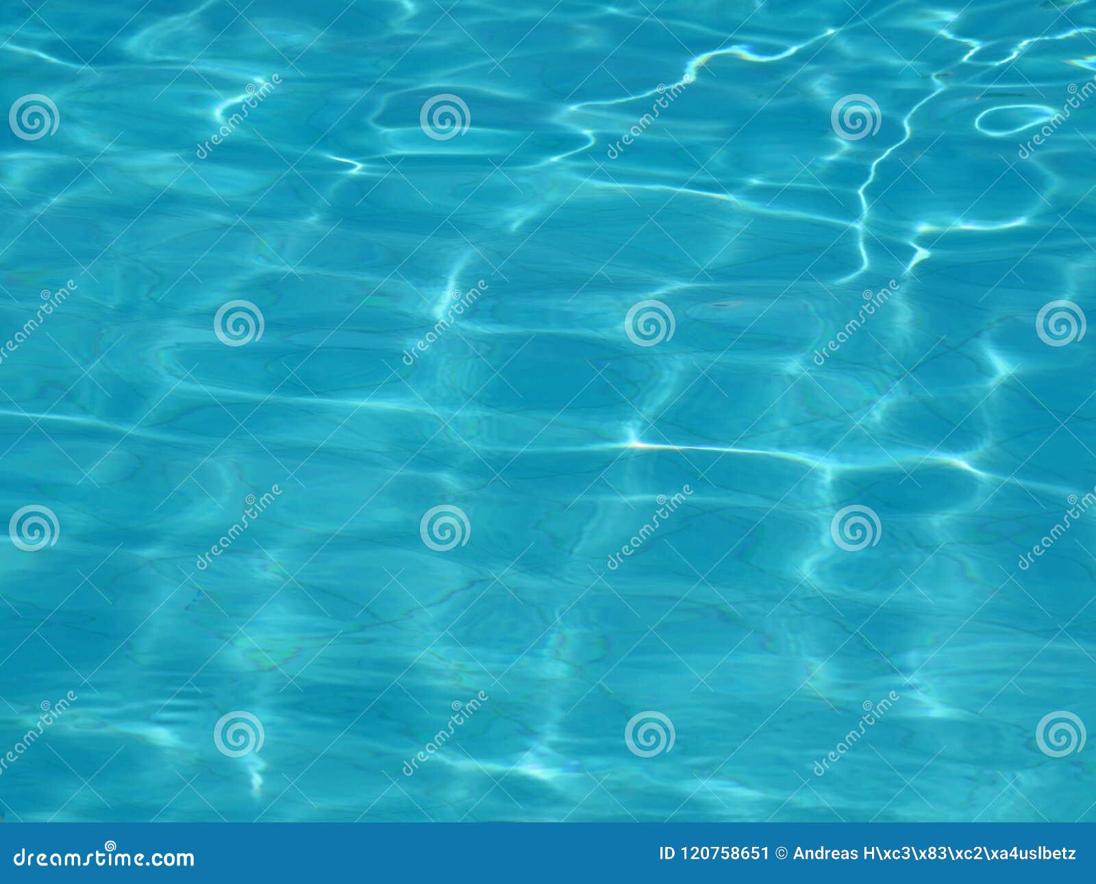Water Surface of a Swimming Pool with Sun Reflections Stock Image ...