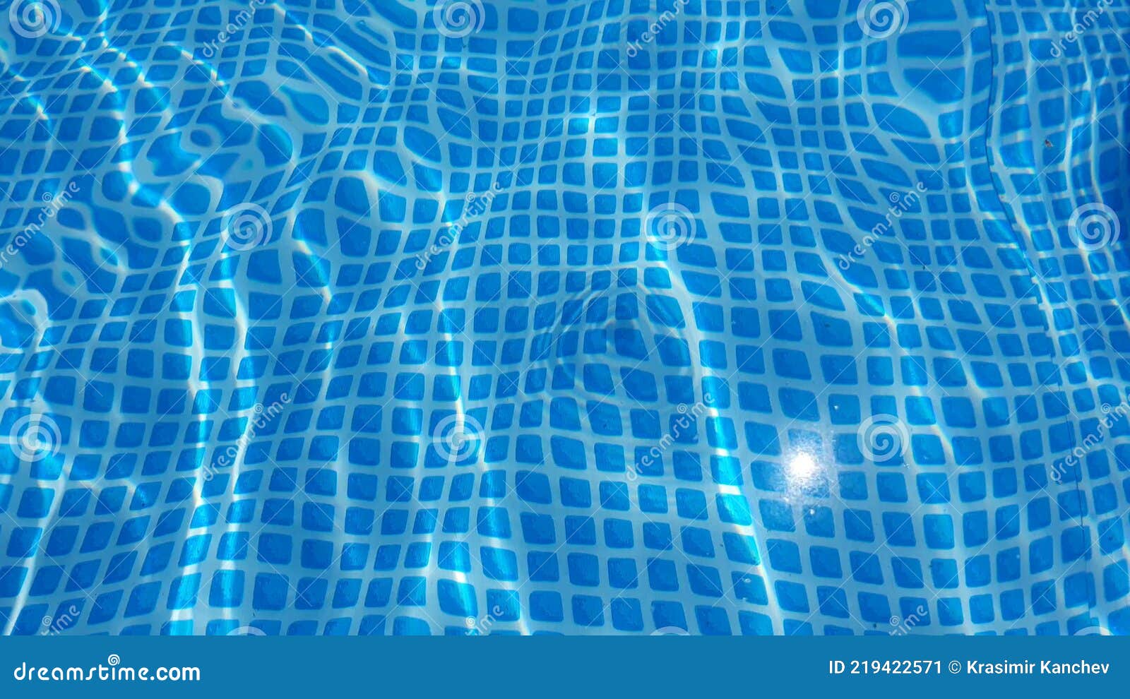 Water Surface Texture with Looping Clean Swimming Pool Ripples and ...