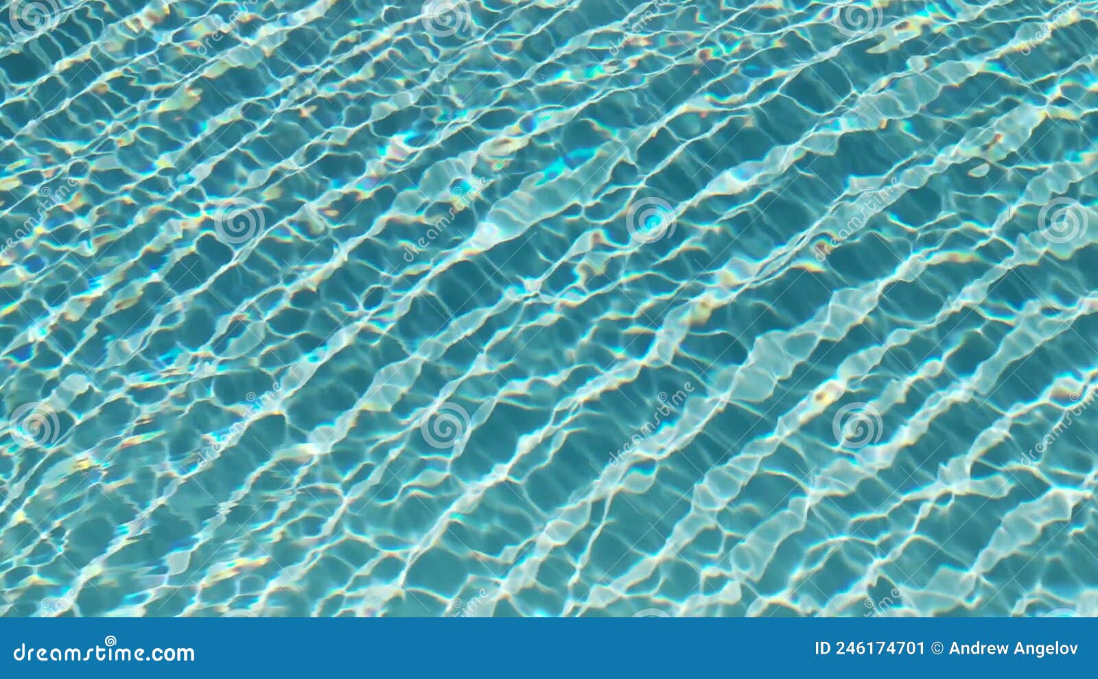 Water Surface Texture, Slow Motion Clean Swimming Pool Ripples and Wave ...