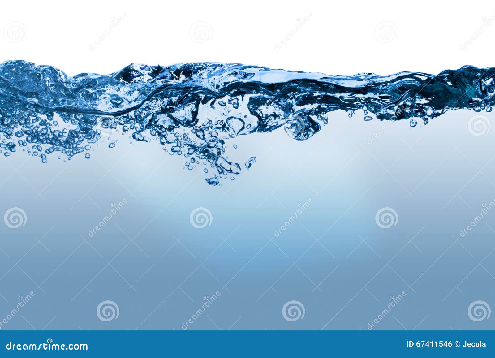 The Water Surface with Underwater Bubbles Stock Photo - Image of sparse ...