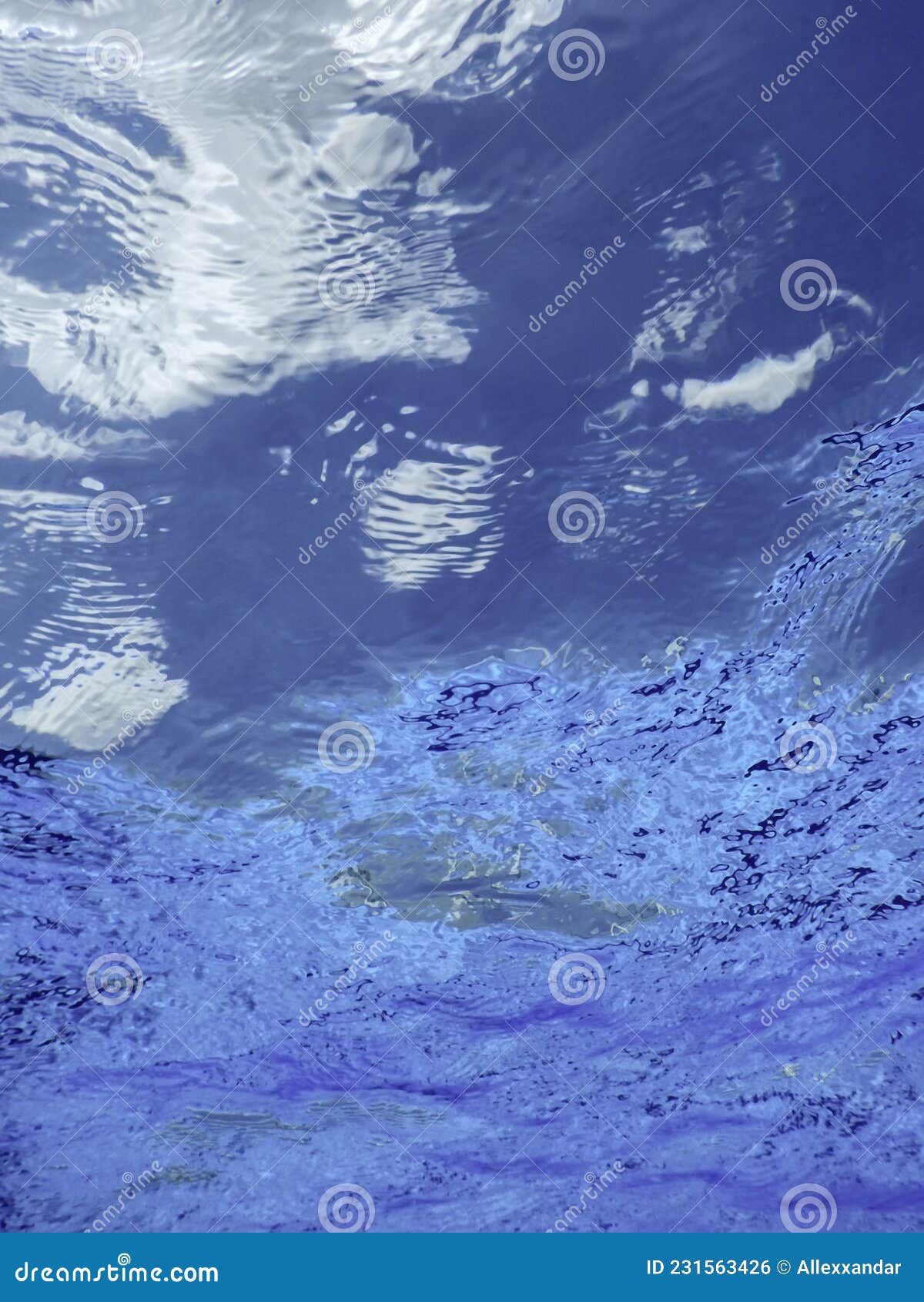 Water Surface Underwater, Swimming Pool Surface Stock Photo - Image of ...