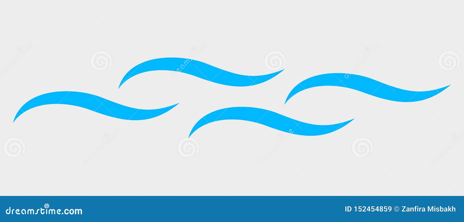 Water Surface Vector Icon Illustration Stock Vector - Illustration of ...