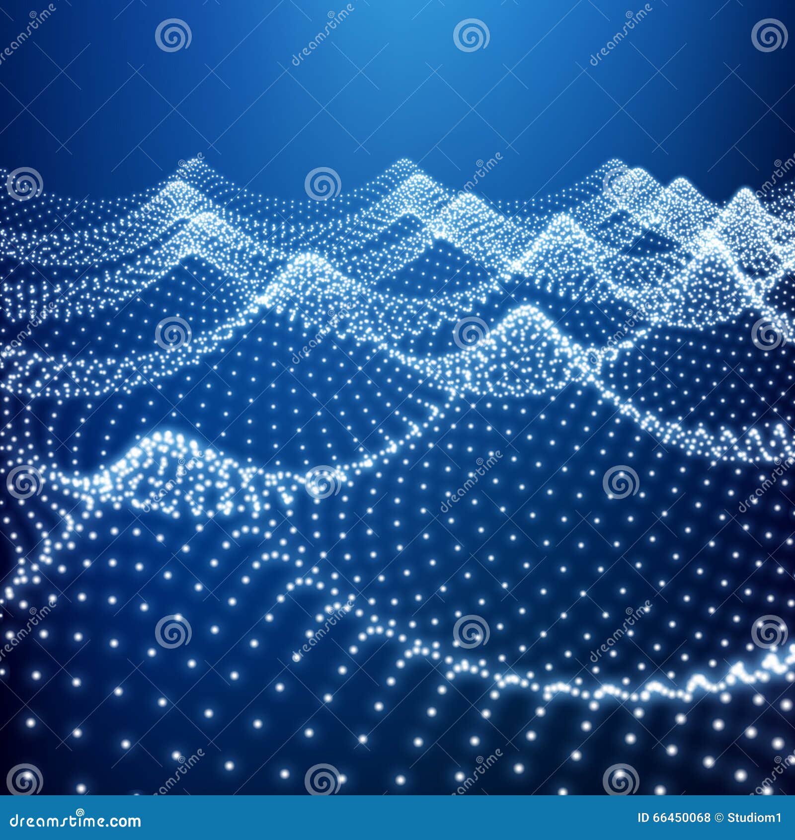 Water Surface. Wavy Grid. Lattice Structure. Ripple Grid Stock Vector ...