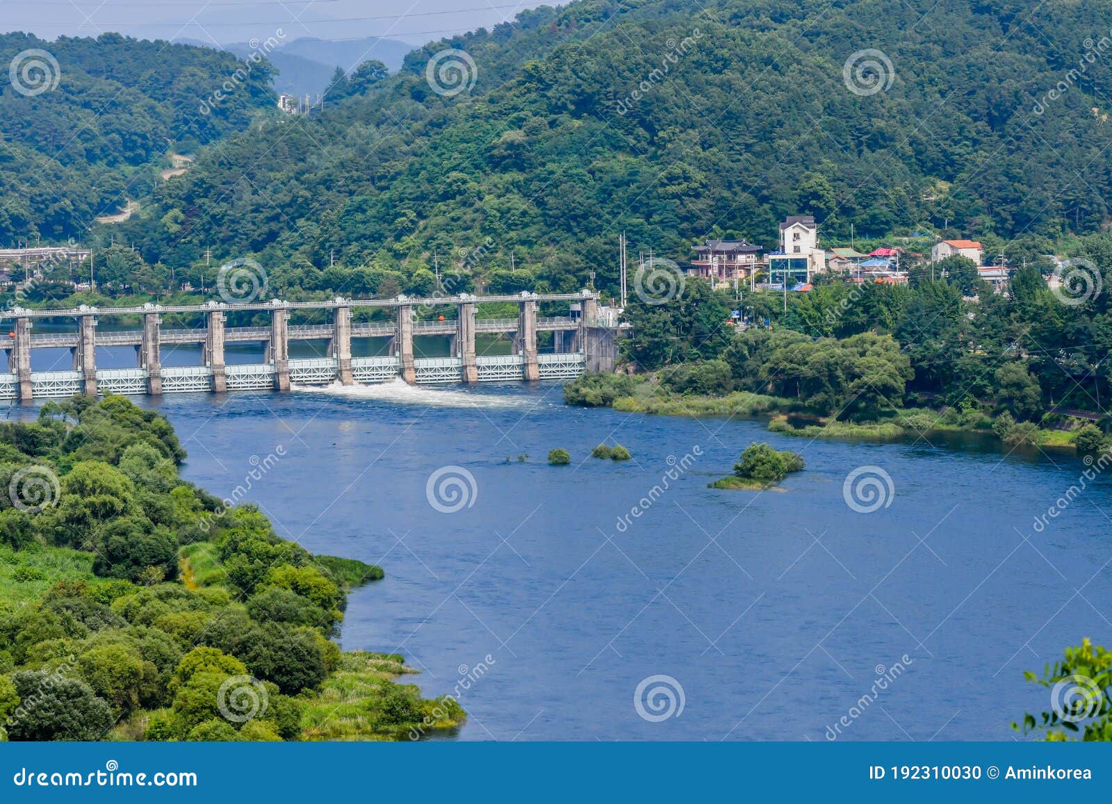 Water Surging through Dam Spillway Stock Photo - Image of nature ...