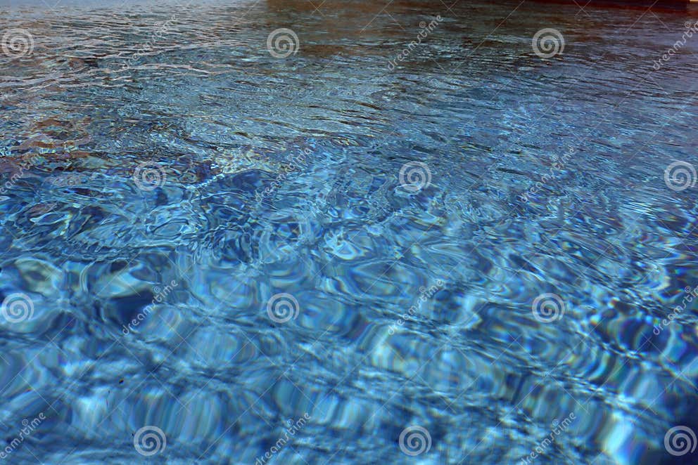 Water in Swimming Pool Pattern Stock Image - Image of refracted, waves ...