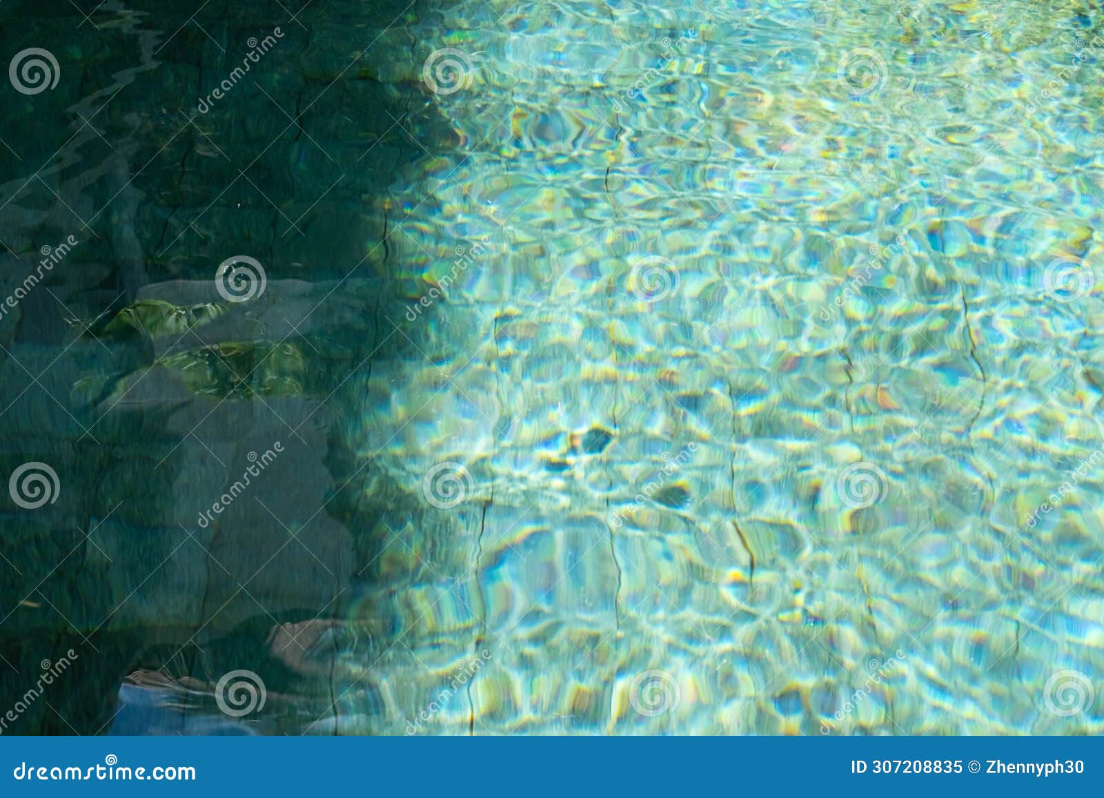 Water in Swimming Pool Reflecting Sunshine Stock Image - Image of ...