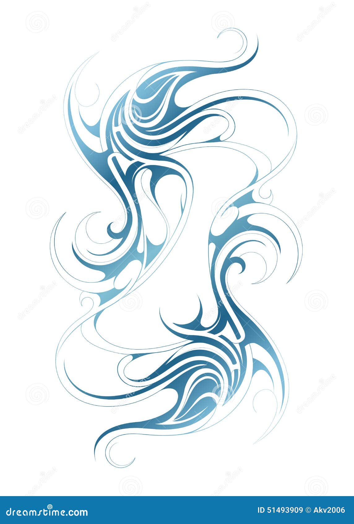Water swirls stock vector. Illustration of waves, splash - 51493909